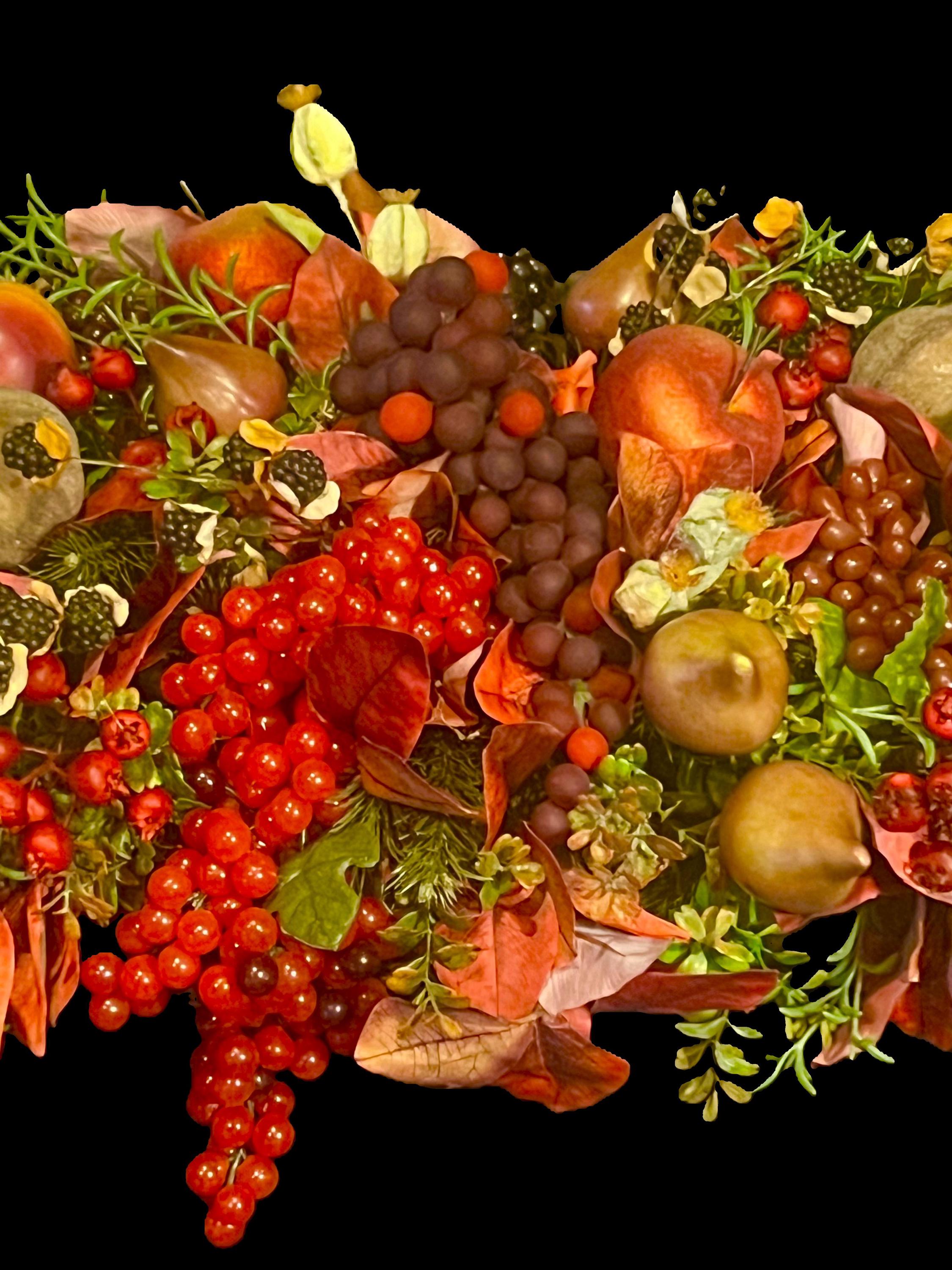 Made to Order XXL Tuscan Fruit Centerpiece: Grape & Sugared Fruit Table ...
