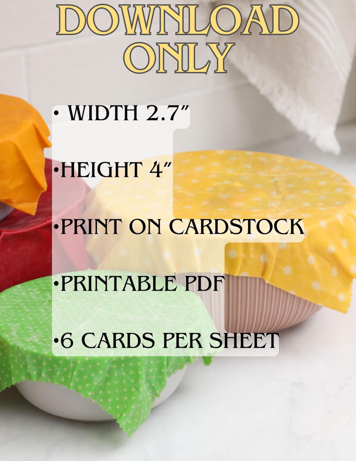 Printable Care Card for Beeswax Wraps | Reusable Beeswax Wrap Care and ...