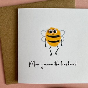 Youre the Bees Knees Happy Mothers Day Card, Funny Card for Mum, Gift ...