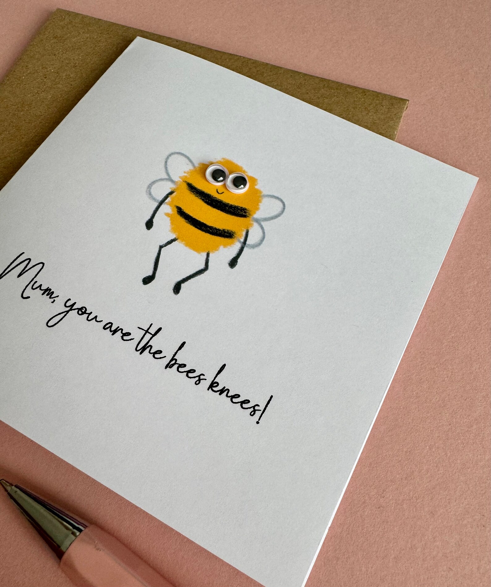 Youre the Bees Knees Happy Mothers Day Card, Funny Card for Mum, Gift ...