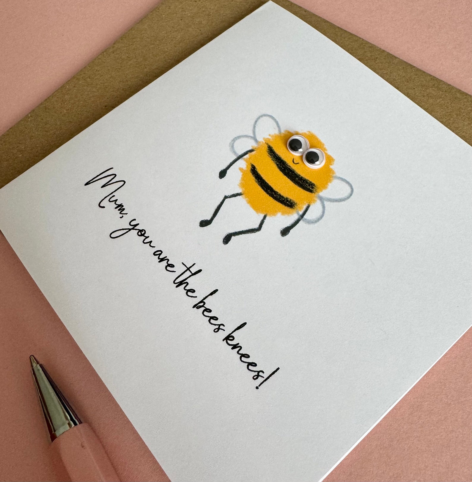 Youre the Bees Knees Happy Mothers Day Card, Funny Card for Mum, Gift ...