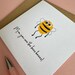 Youre the Bees Knees Happy Mothers Day Card, Funny Card for Mum, Gift ...