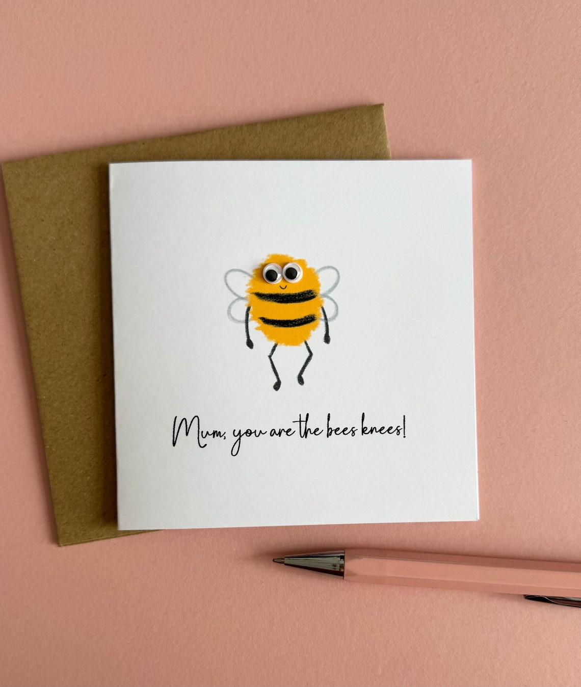 Youre the Bees Knees Happy Mothers Day Card, Funny Card for Mum, Gift ...