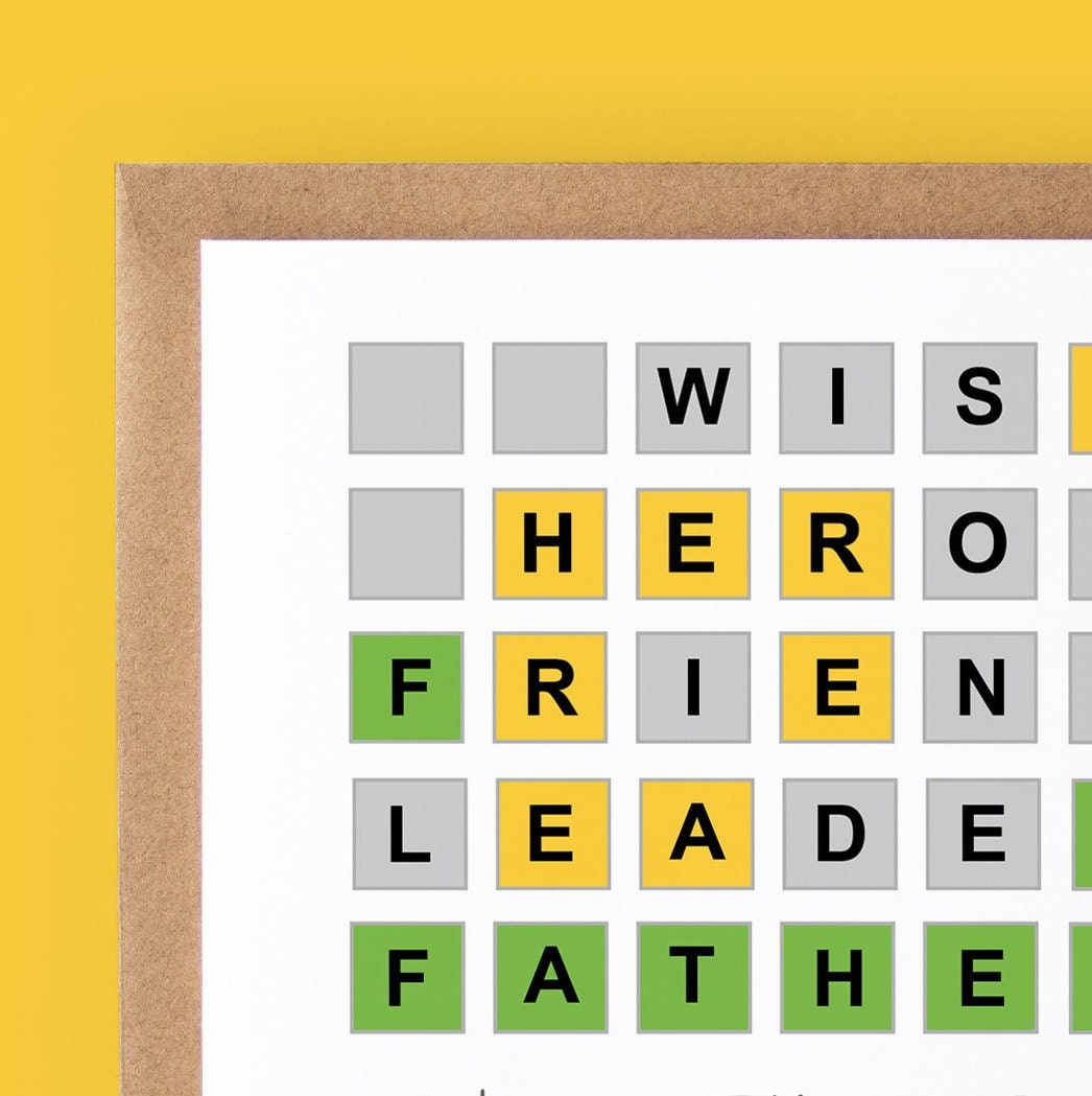Dad Wordle Father's Day Card With Personalised Message Fun Gift for Dad ...