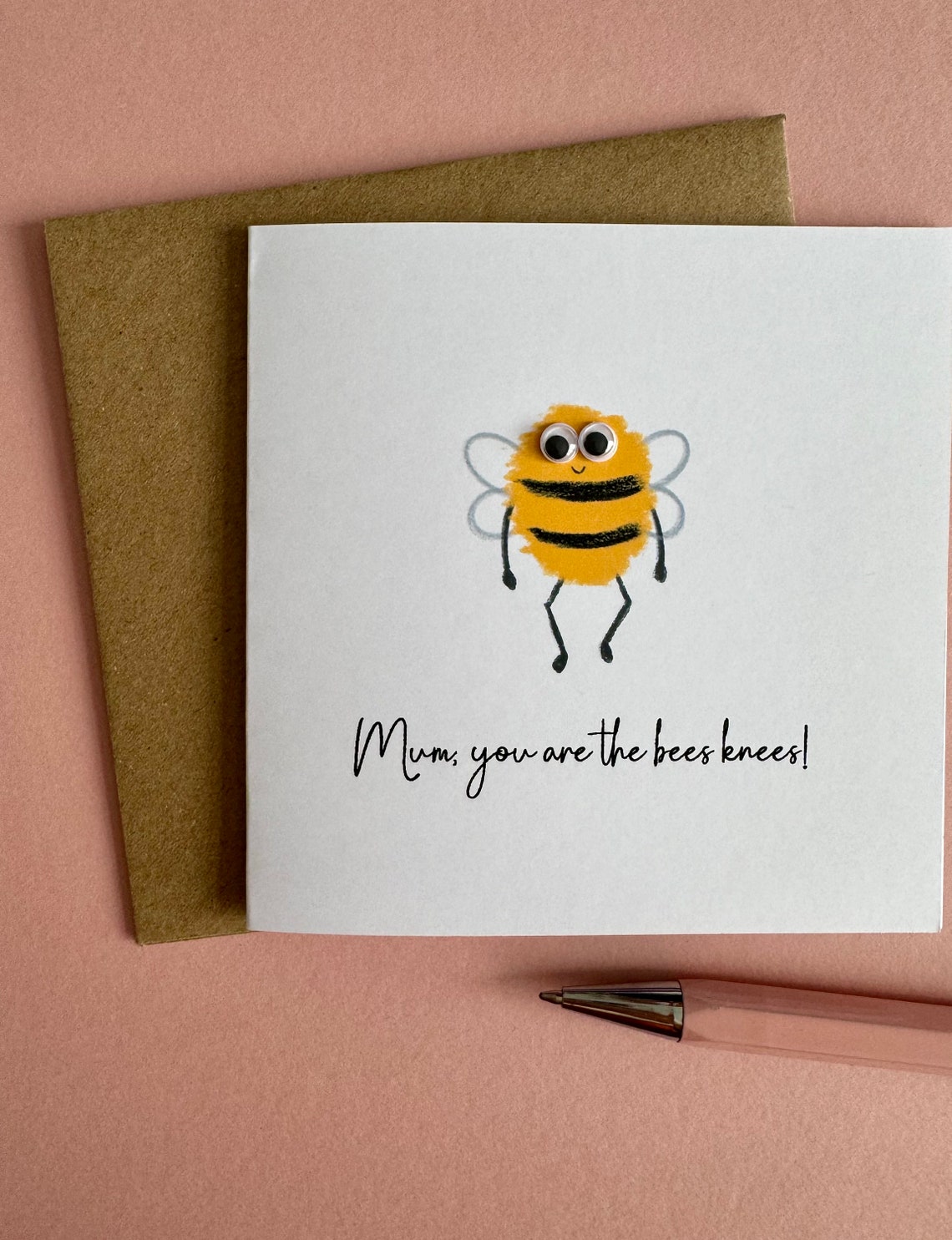 Youre the Bees Knees Happy Mothers Day Card, Funny Card for Mum, Gift ...