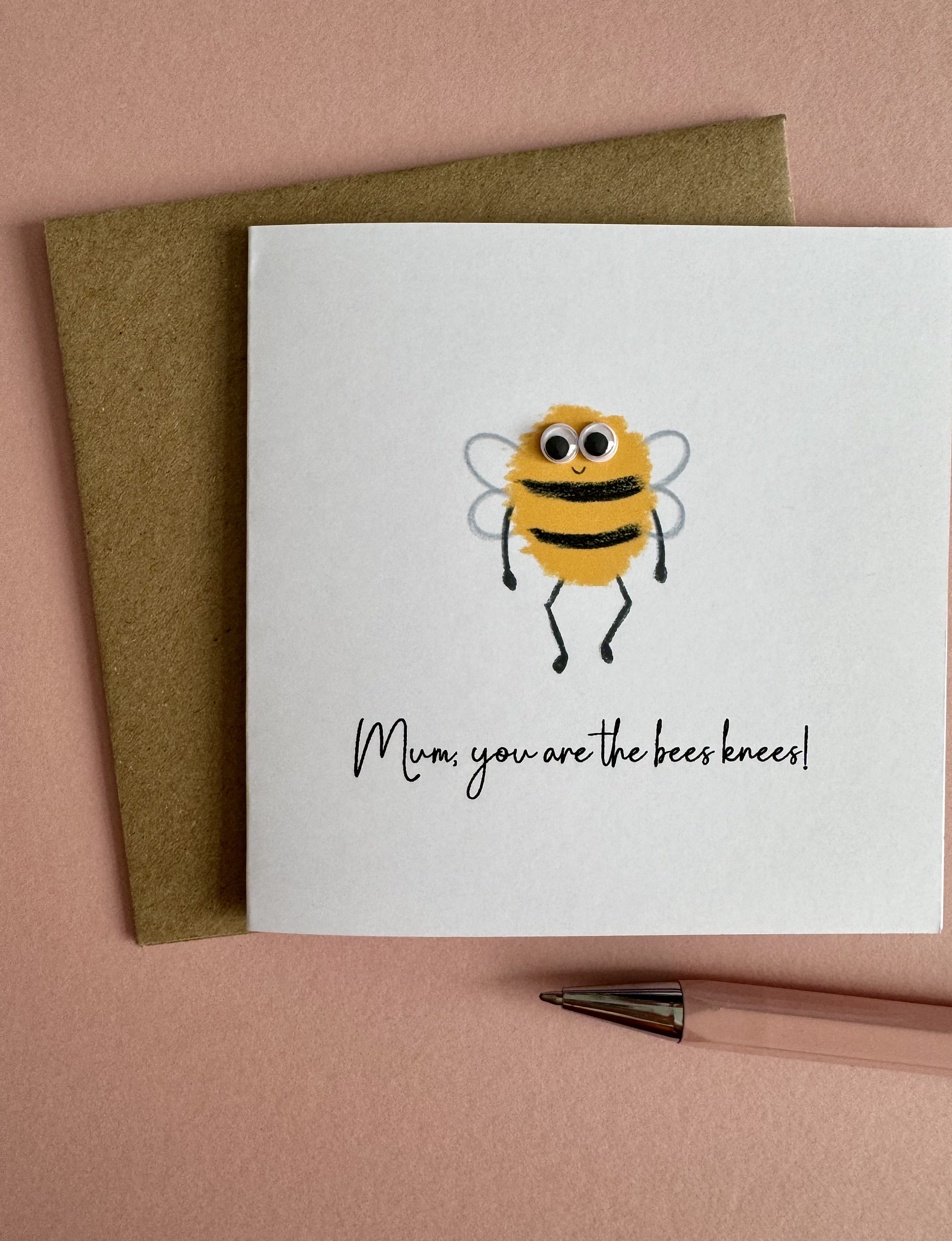 Youre the Bees Knees Happy Mothers Day Card, Funny Card for Mum, Gift ...