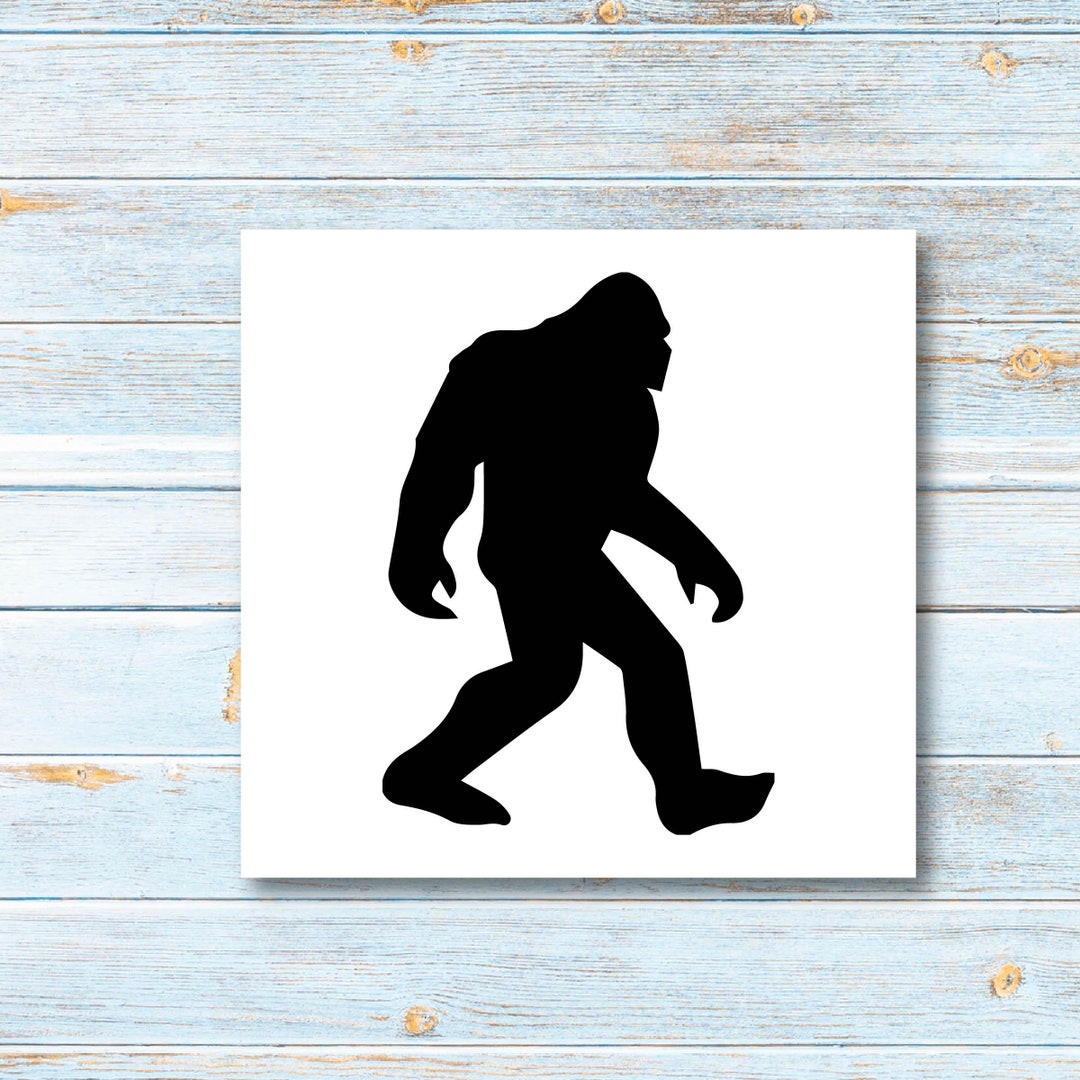 Sasquatch Car Decal Bigfoot Decal Bumper Sticker Laptop Sticker Vinyl ...