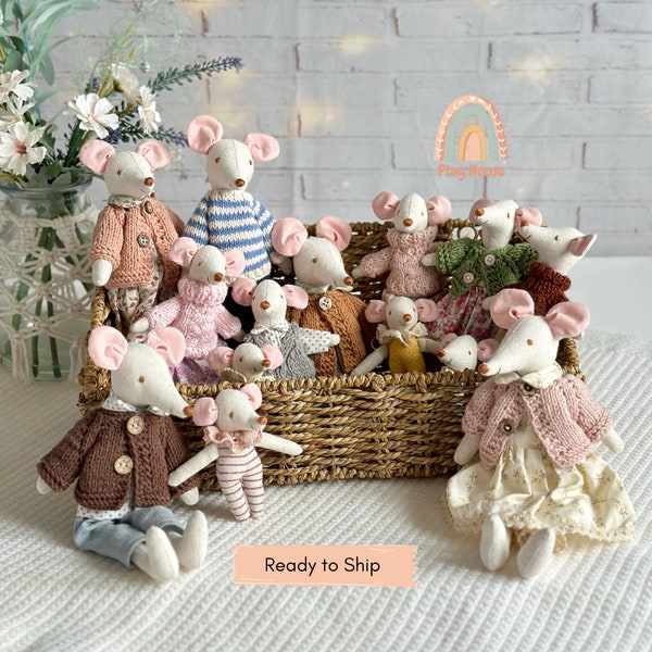 Stuffed Mouse - Etsy