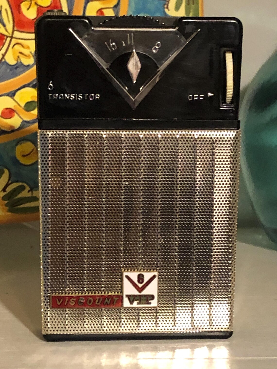 Vintage Transistor Radio 1960 6 Transistor Viscount VIP 602 Mint Works ...