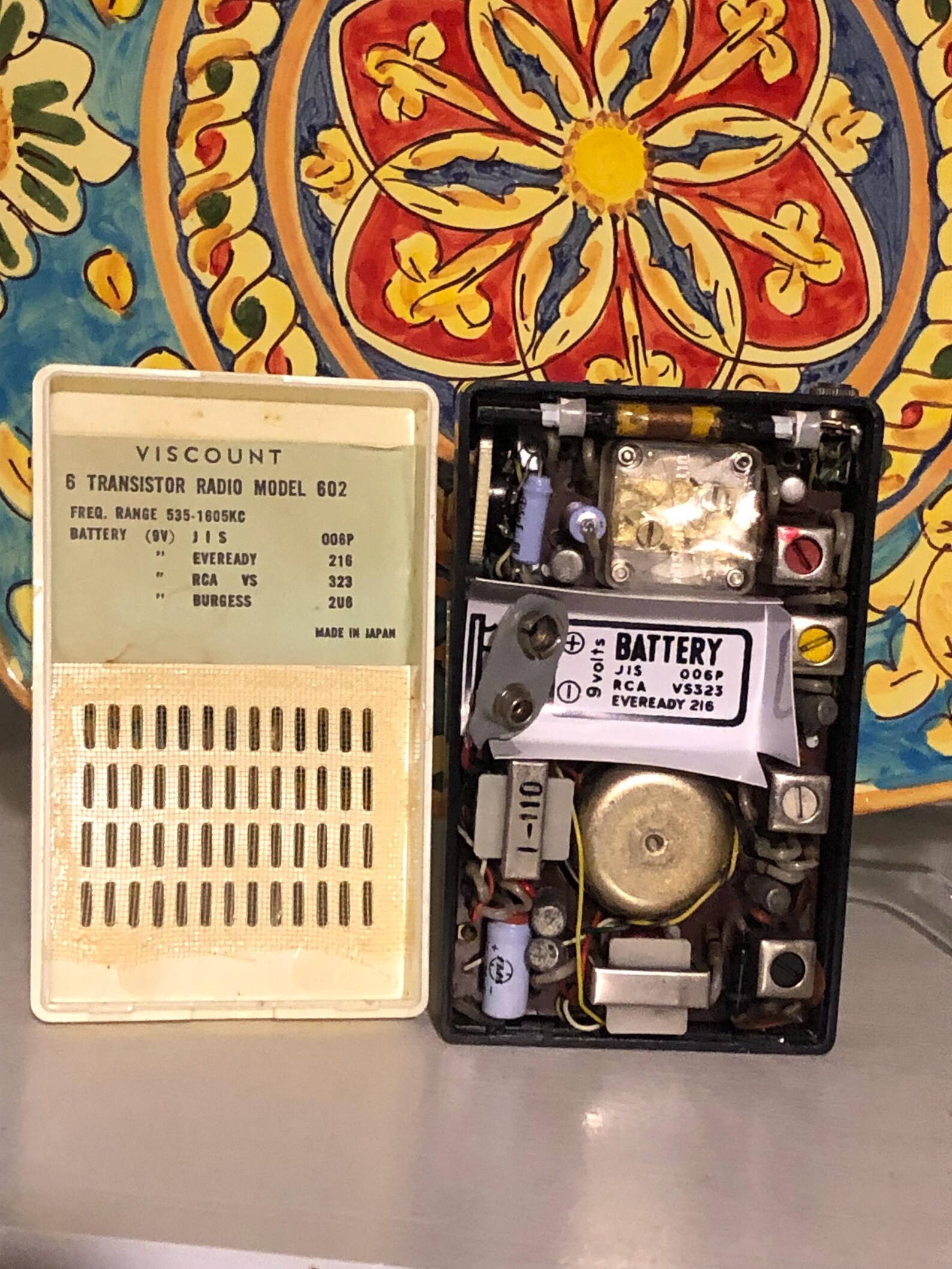 Vintage Transistor Radio 1960 6 Transistor Viscount VIP 602 Mint Works ...