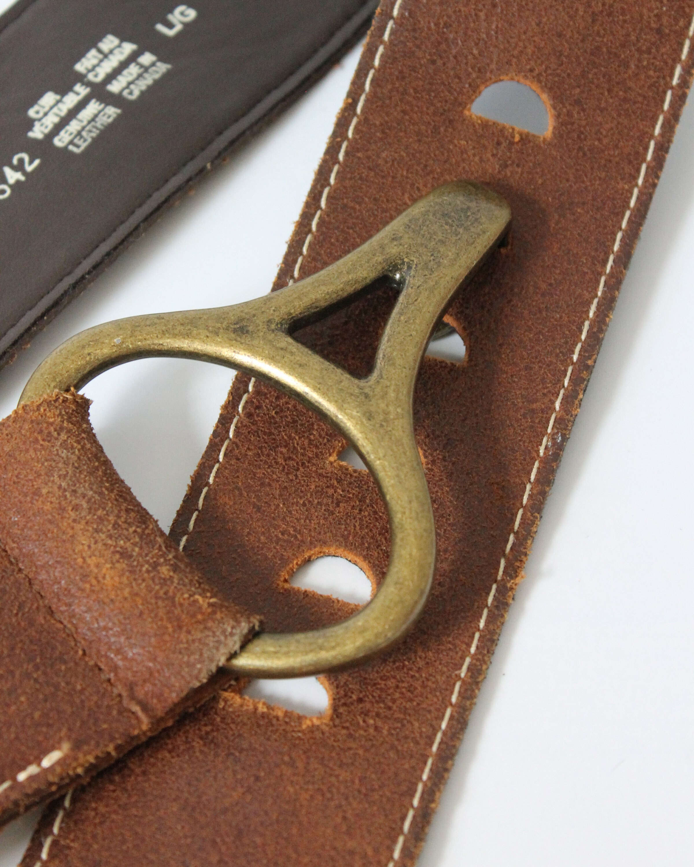 80's Vintage 'belt Shak' Genuine Leather Belt - Etsy