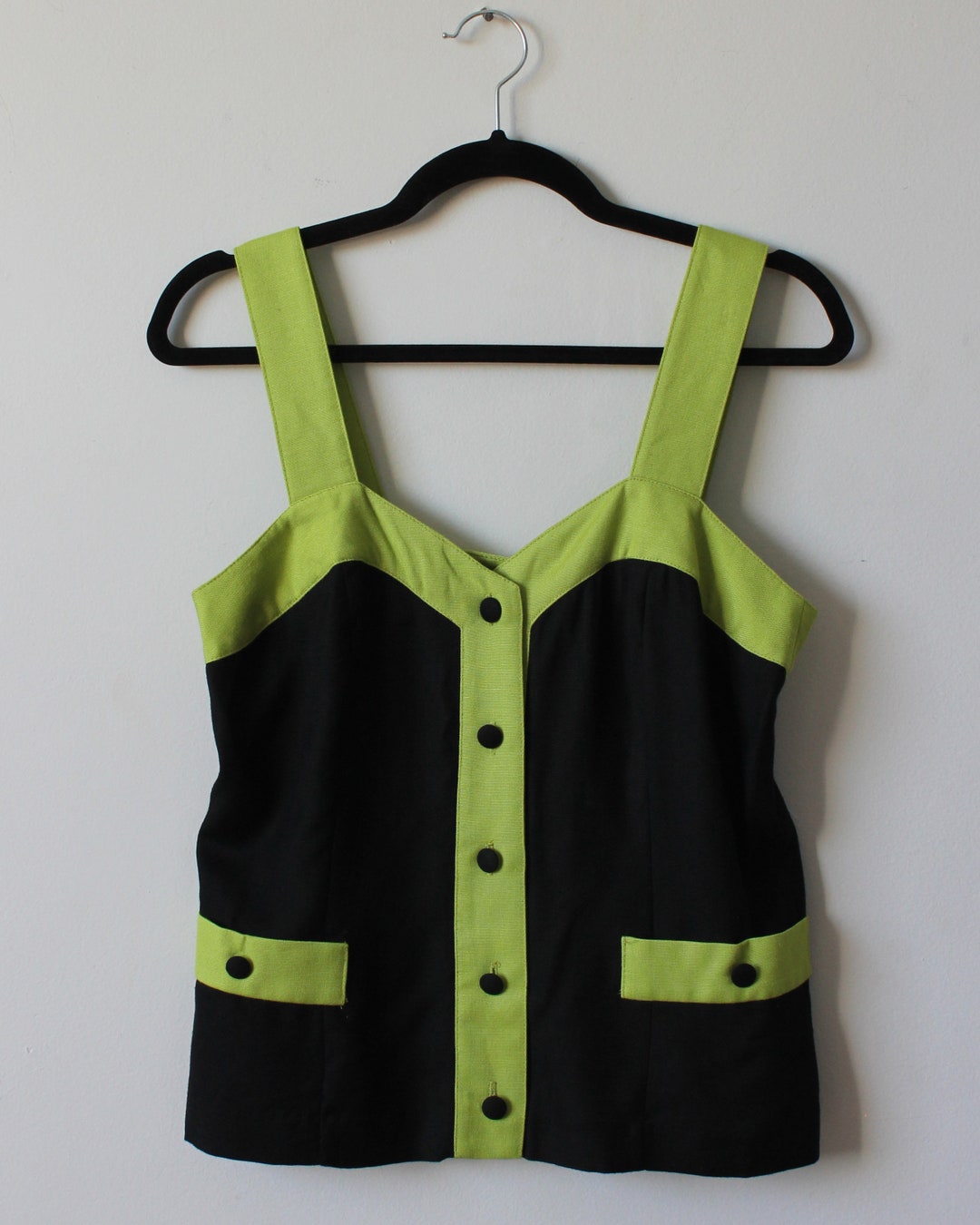 80s Vintage Conrad C. Collection Tank Top Size 8 - Etsy