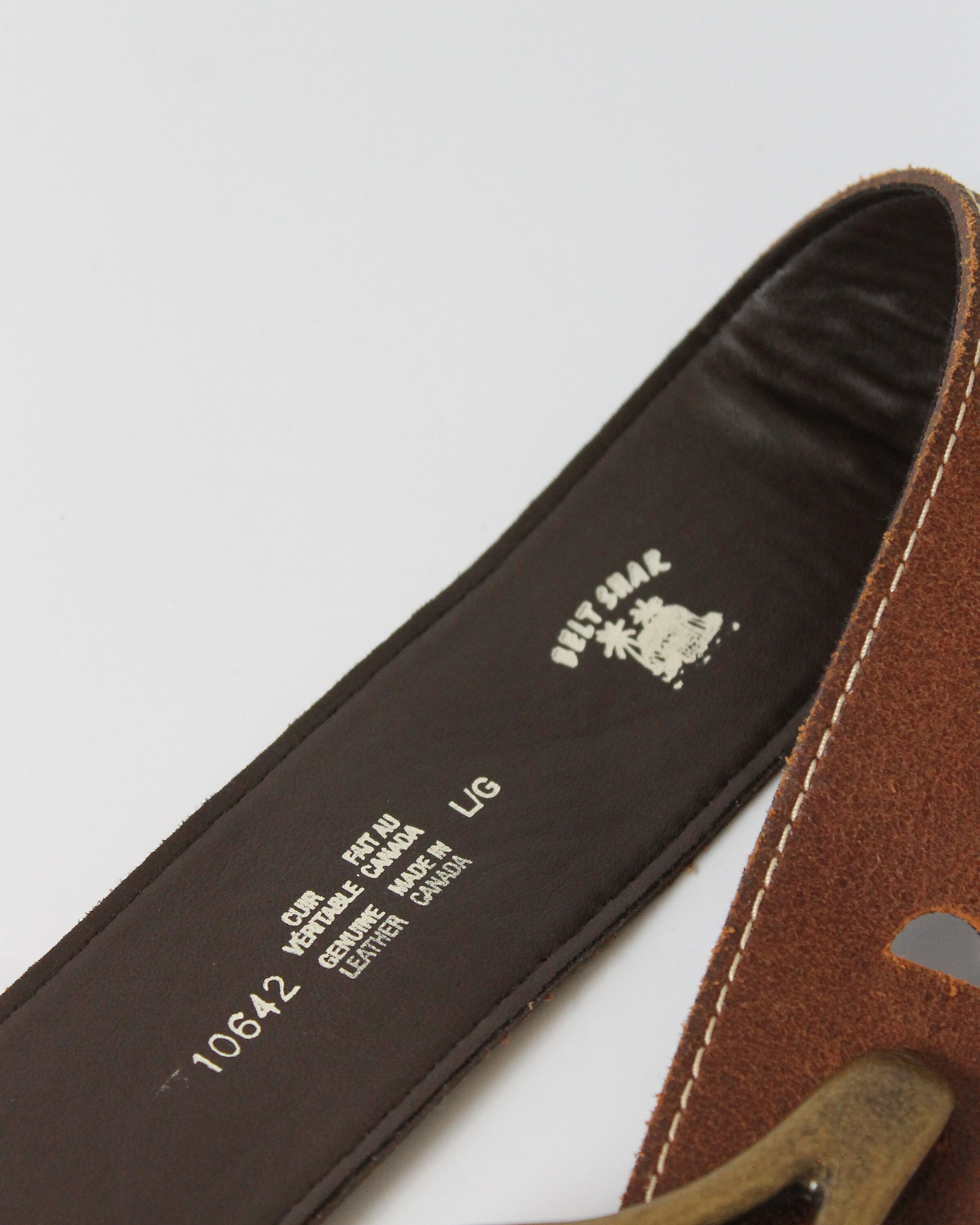 80's Vintage 'belt Shak' Genuine Leather Belt - Etsy