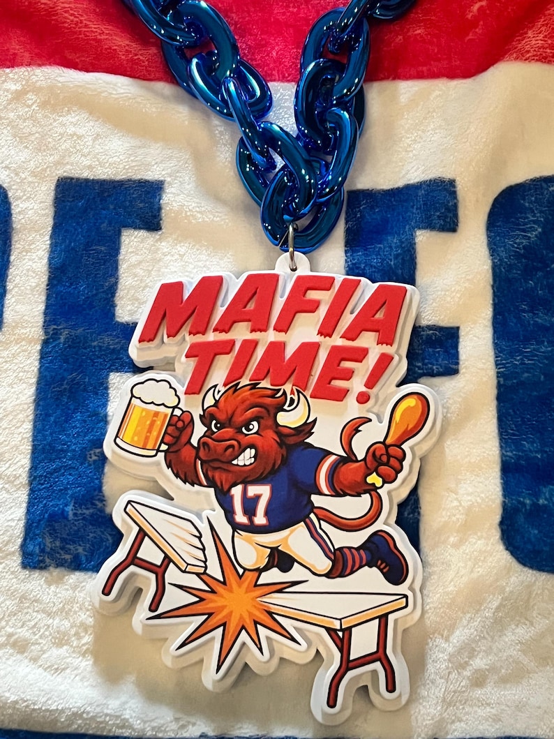 Buffalo Bills Mafia Time Fanchain | Handmade Game Day Chain | Bills ...