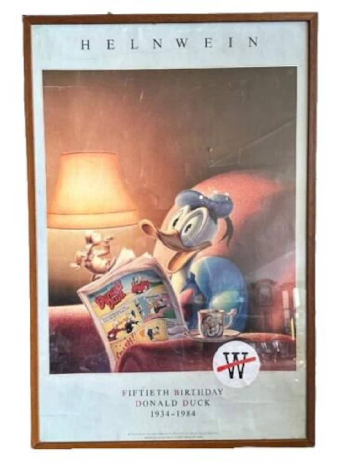 Gottfried Helnwein Poster Donald Duck 50th Birthday - Etsy