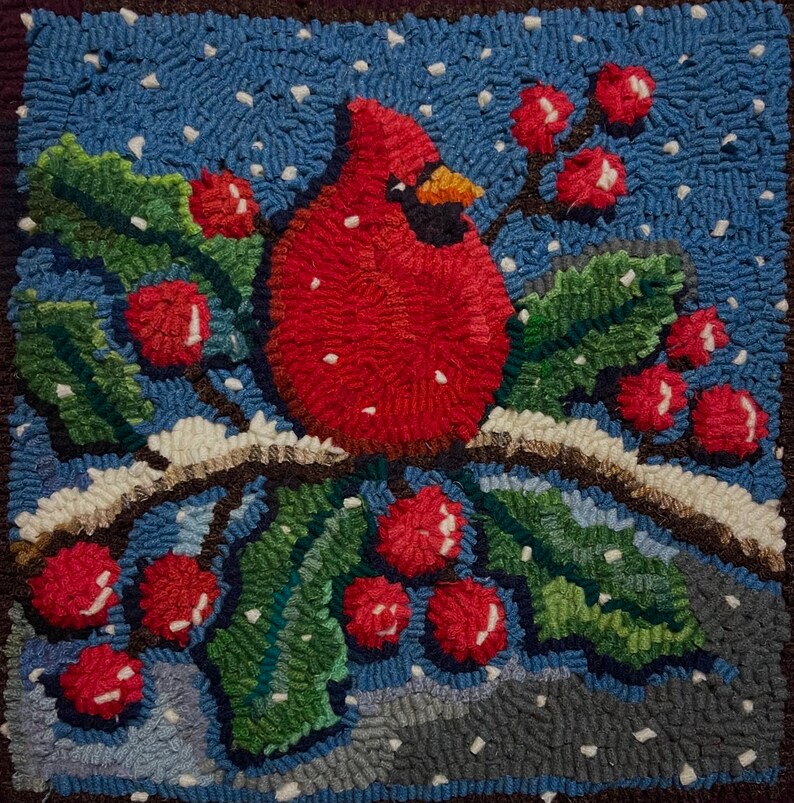 Cardinal Rug Hooking Pattern - Etsy