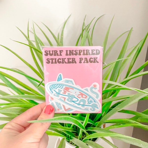 Surf Sticker Pack - Etsy