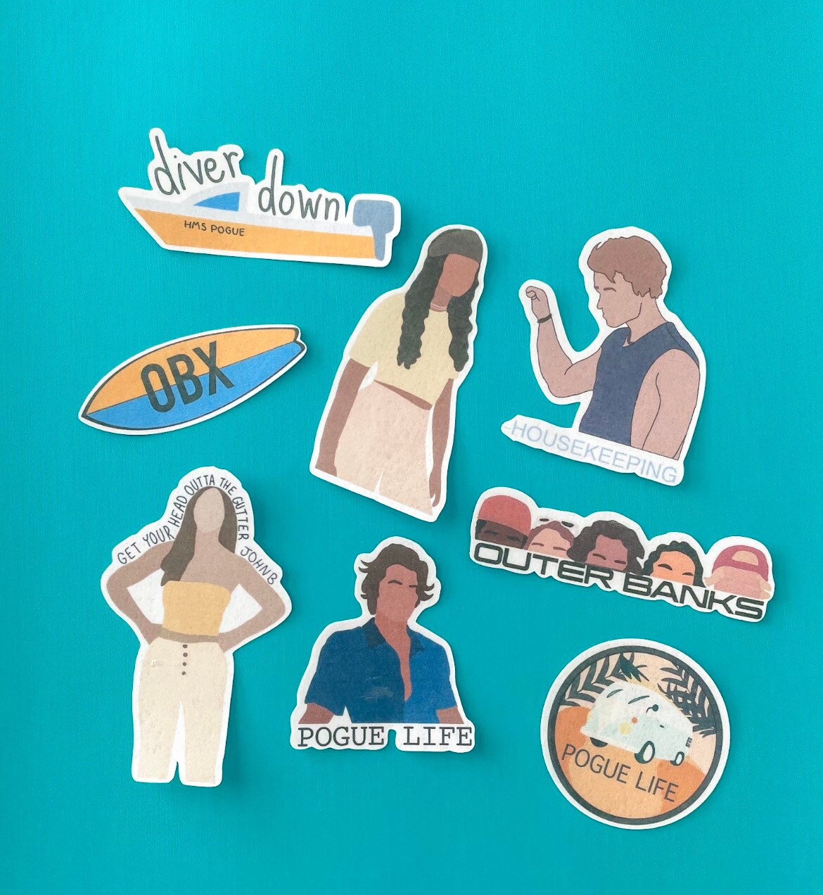Outer Banks Inspired Sticker Pack - Etsy