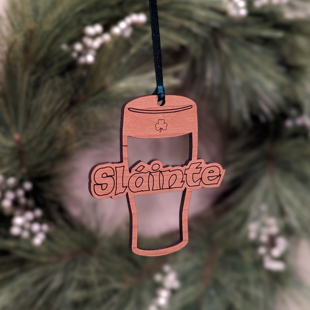Sláinte Irish Christmas Ornament - Etsy