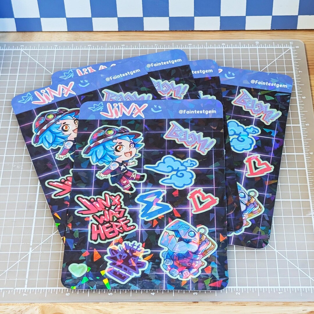 Arcane "jinx" Sticker Sheet - Etsy