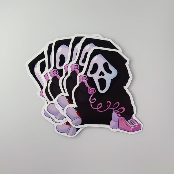 Ghostface Sticker - Etsy