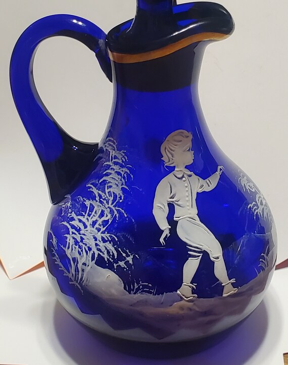 Collectibles Vintage colbalt blue cruet Art & Collectibles etna.com.pe