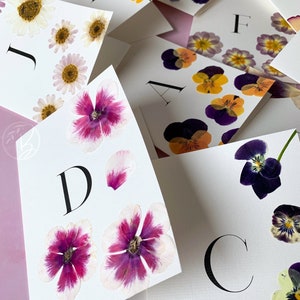 Botanical Card - Pressed Flowers - Real Flowers, Dried - Handmade ...