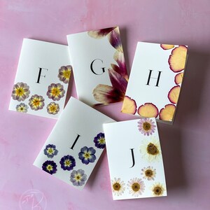 Botanical Card - Pressed Flowers - Real Flowers, Dried - Handmade ...