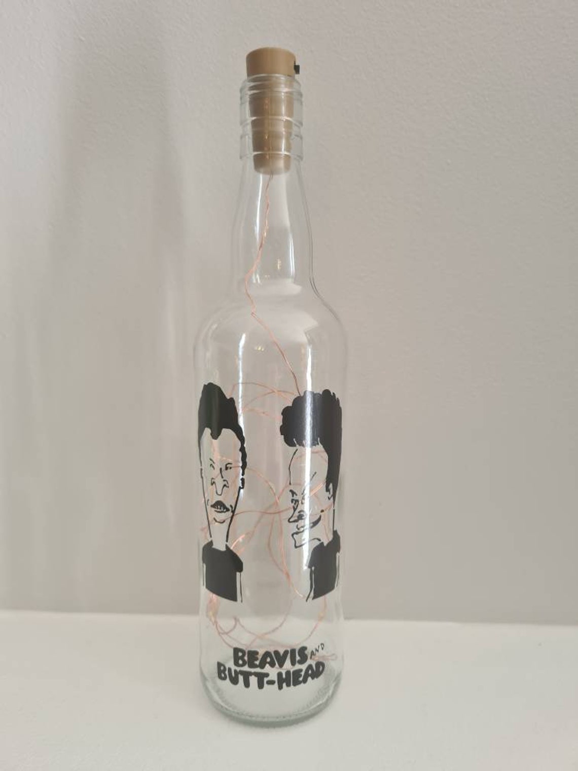 Beavis and Butthead Design Light up Bottle - Etsy Beavis and Butthead Design Light up Bottle - Etsy