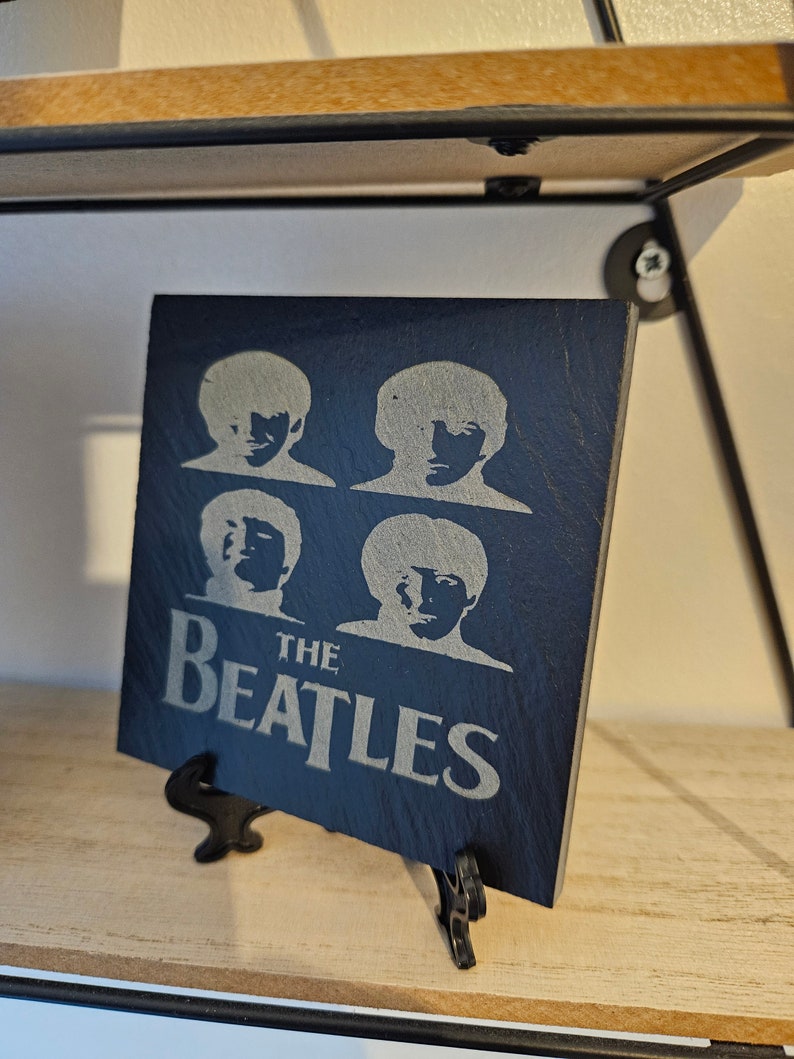 The Beatles Laser Engraved Slate Coasters, Homemade, Unique Gift, Home ...