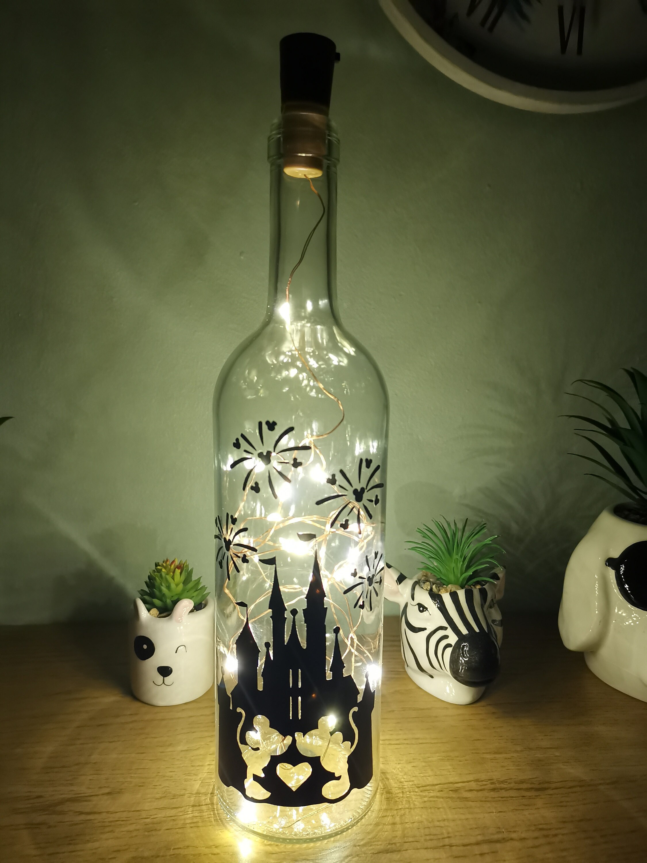 Disney Mickey Mouse & Minnie Mouse Disney Castle LED Light up - Etsy