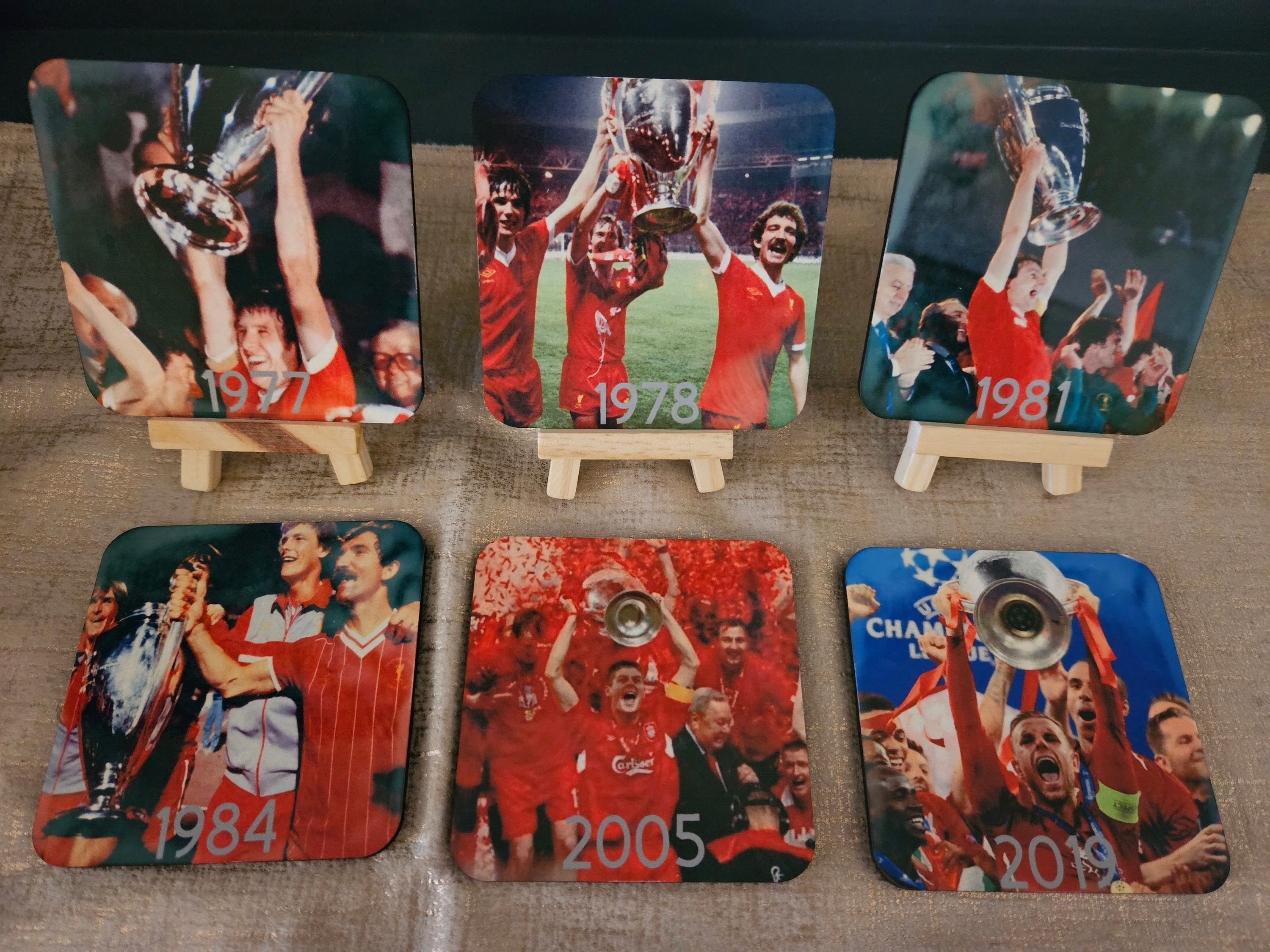 Set of 6 Custom Liverpool FC Coasters 9x9cm - Etsy UK