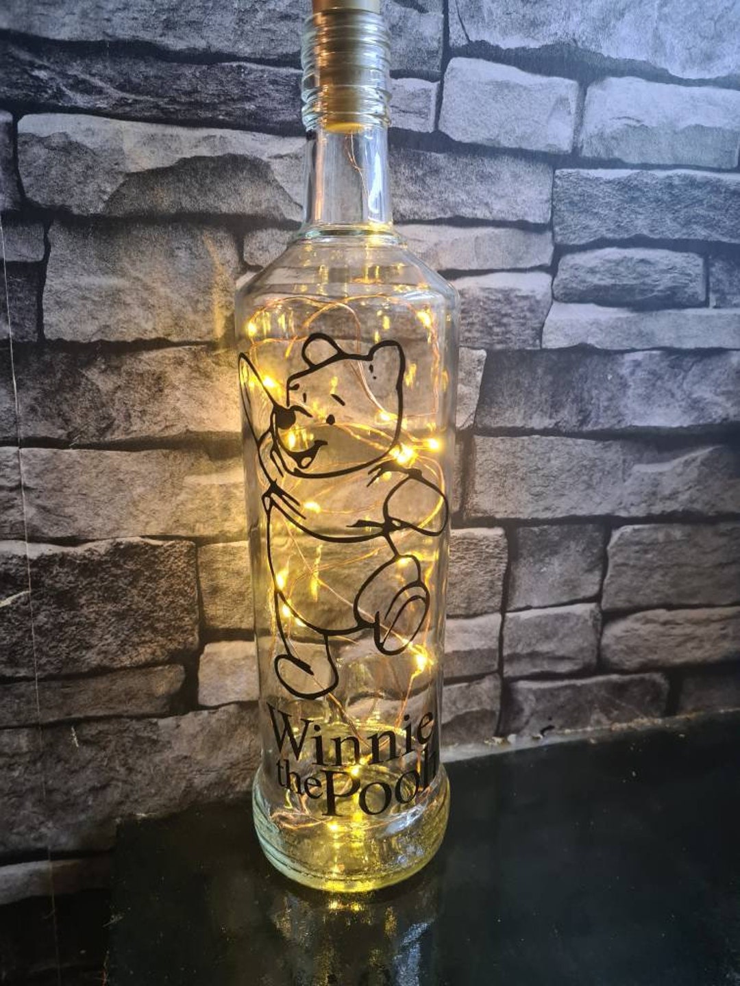 Winnie the Pooh Inspired Decorative LED Light up Bottle - Etsy