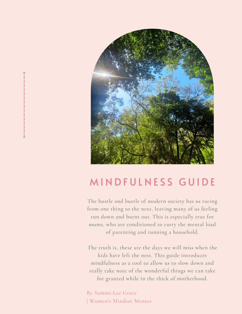 Mindfulness Guide Digital Download, Gratitude, Mindful, Beginner's ...