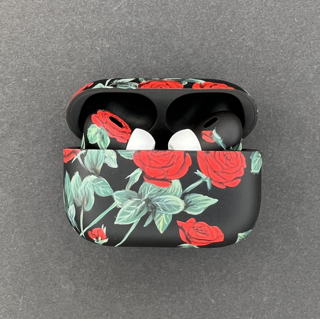 Airpods Pro Total Matte Red Roses Original Apple Airpods - Etsy
