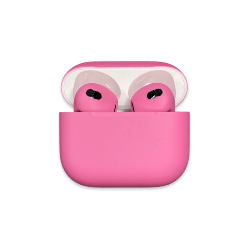 Airpods 3 Pink Matte Original Apple Airpods Painted - Etsy