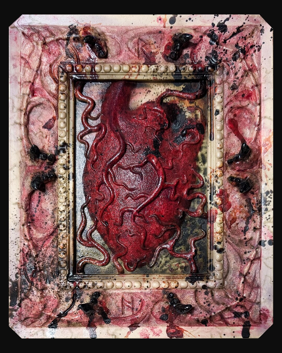 Bleeding Heart 5x7 Cast Sculpture W/ or W/o Frame - Etsy