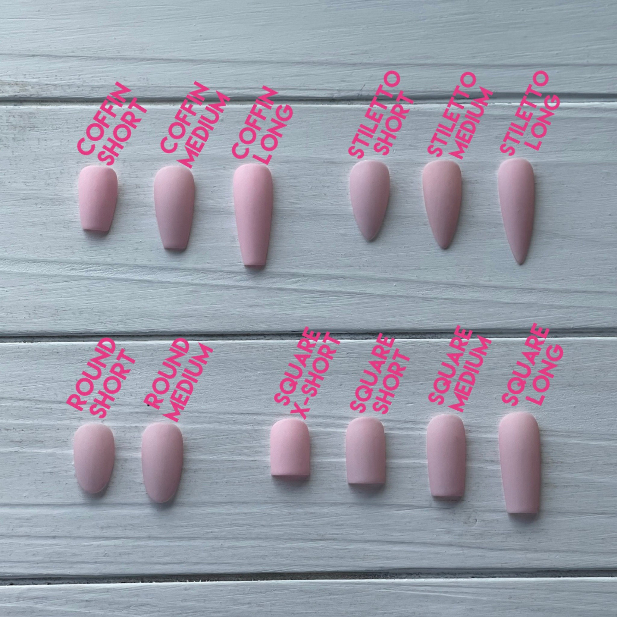 Press on Nails Monocolor Blues - Etsy México