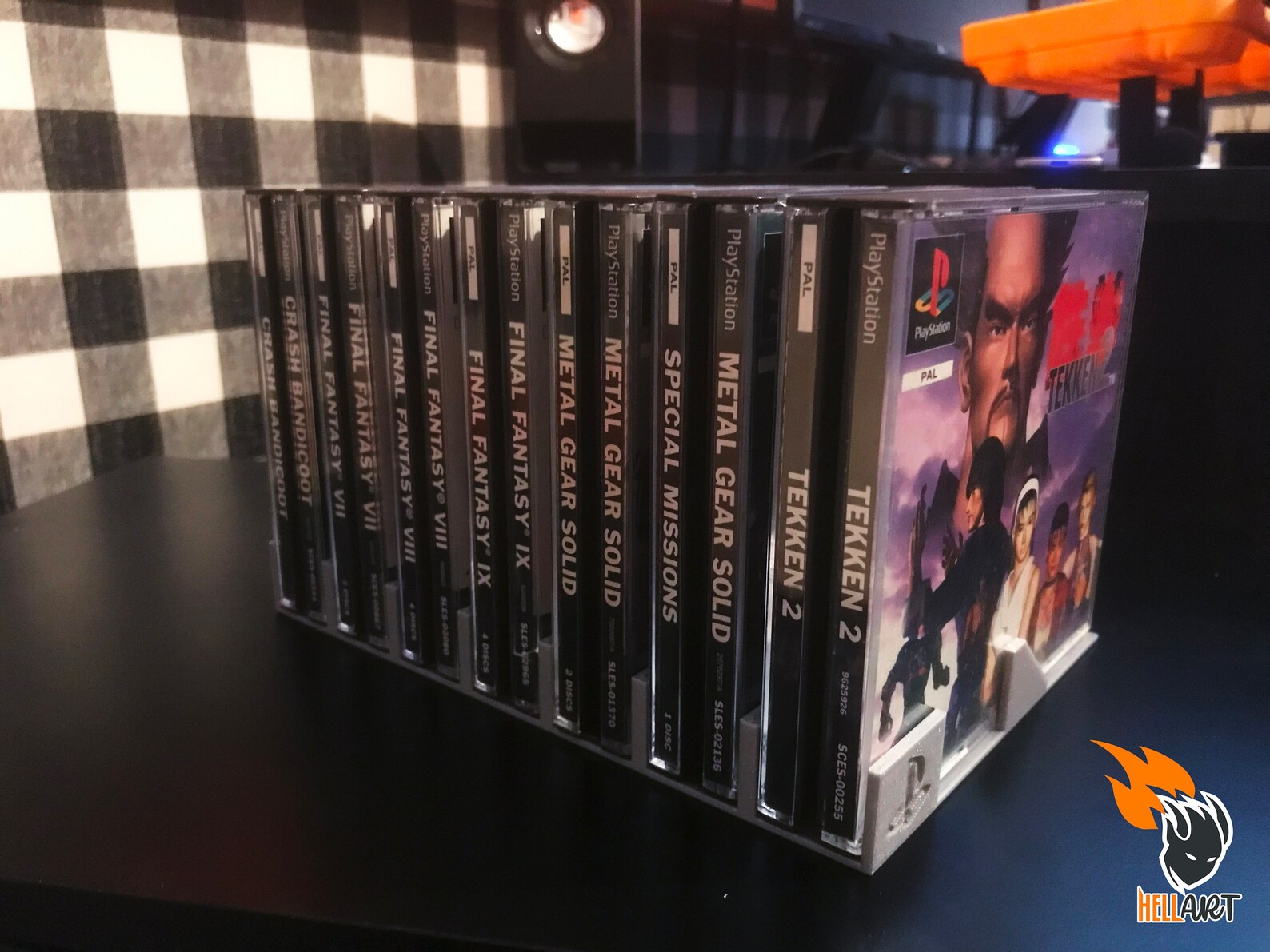 Silver Sony PSX Double Disc Stacker Game Stand for 7 Games (3d Printed ...