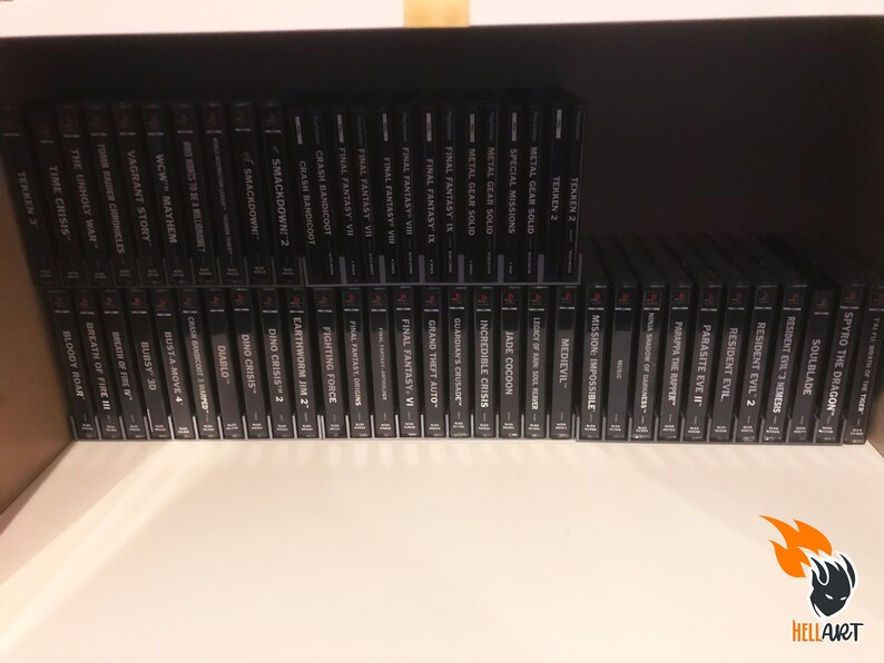 Silver Sony PSX Double Disc Stacker Game Stand for 7 Games (3d Printed ...