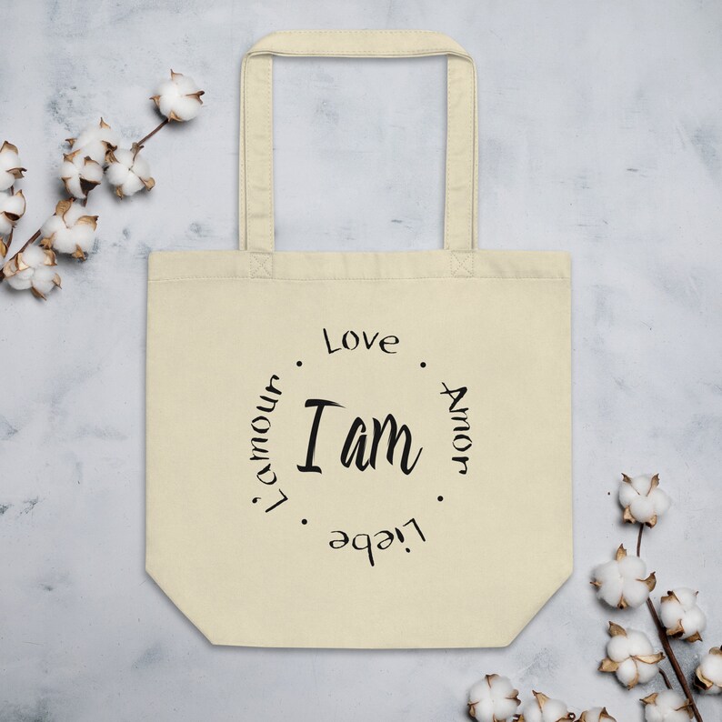 I Am Love Inspirational Bag, Motivational Bag, Positive Quote Bag ...