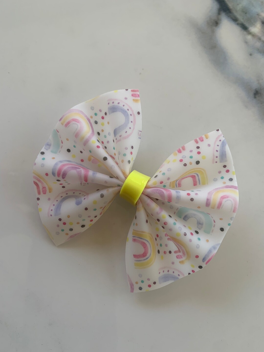 Rainbow Fan Bows - Etsy