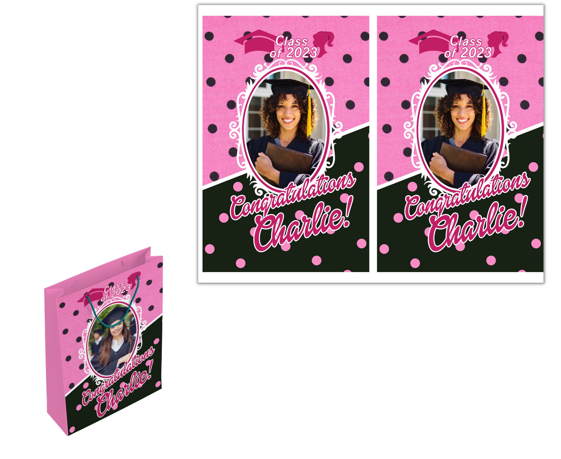 Editable Graduation Party Favors With Photo Canva Template - Etsy