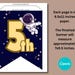 Astronaut Birthday Banner Flags: Outer Space Party Decor (canva ...
