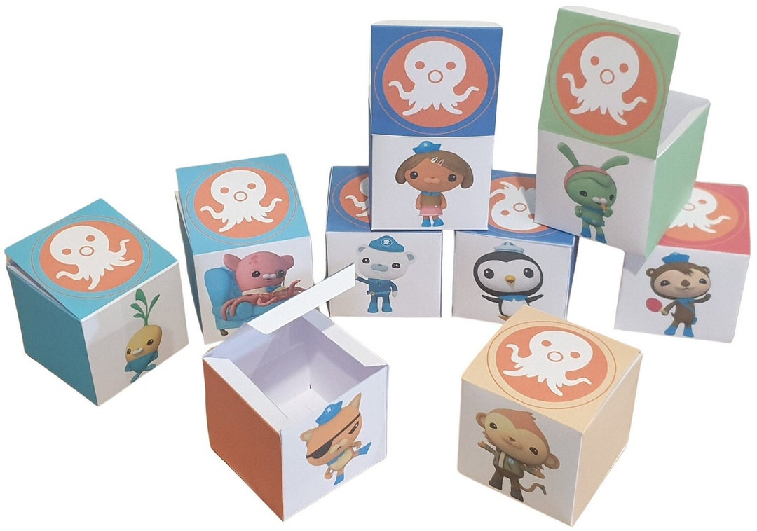Octonauts Birthday Party Treat Box Printable Set: 9 Character Designs ...