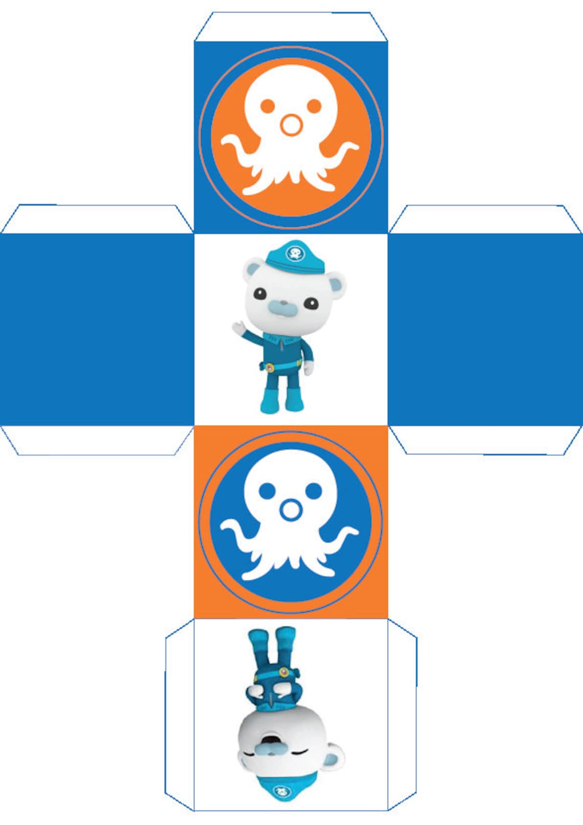 Octonauts Birthday Party Treat Boxes Captain Barnacles, Kwazii & Peso ...