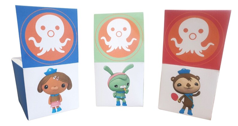Octonauts Birthday Party Treat Boxes Dashi, Tweak & Shellington DIY ...