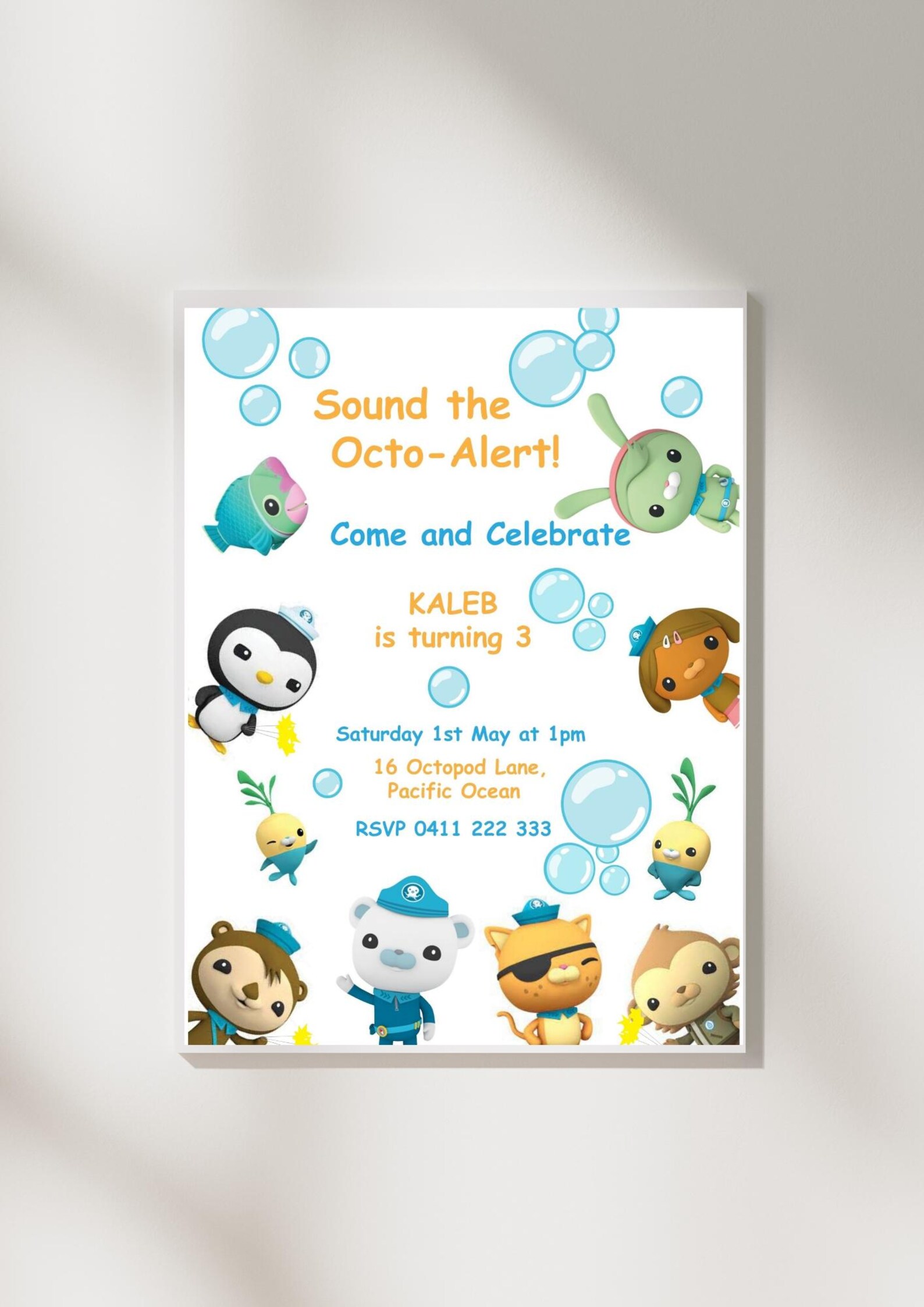 Octonauts Birthday Invite: Underwater Adventure Party Printable DIY ...