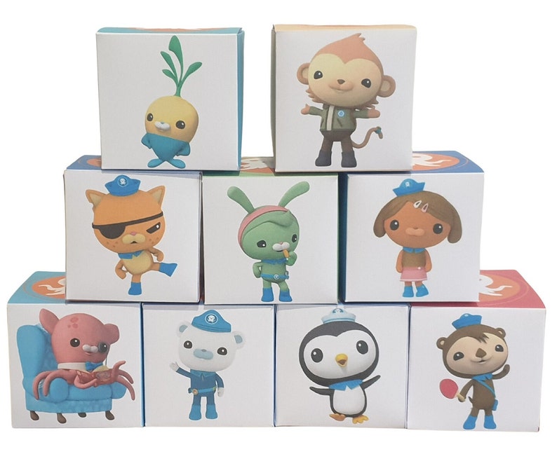 Octonauts Birthday Party Treat Box Set: 9 Printable Character Designs ...