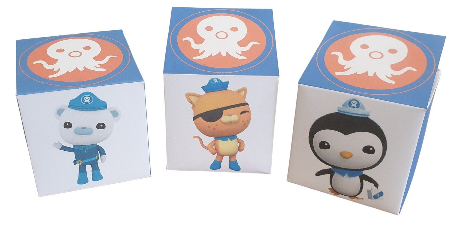 Octonauts Birthday Party Treat Boxes Captain Barnacles, Kwazii & Peso ...